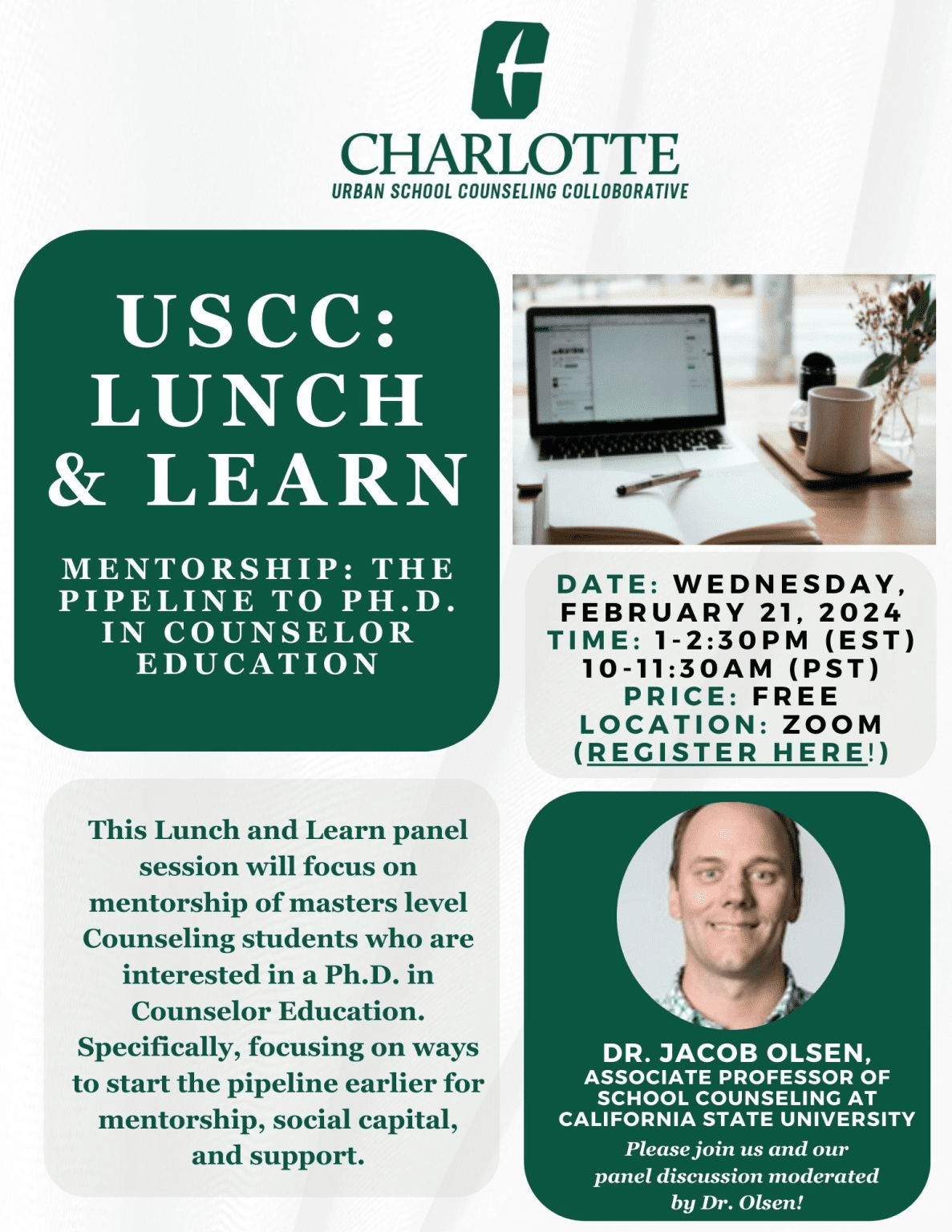 USCC Lunch & Learn - Mentorship: The Pipeline to Ph.D. in Counselor ...
